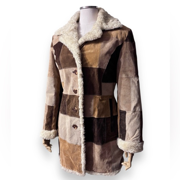 Static | Jackets & Coats | Static Tan Brown Patchwork Suede Penny Lane ...